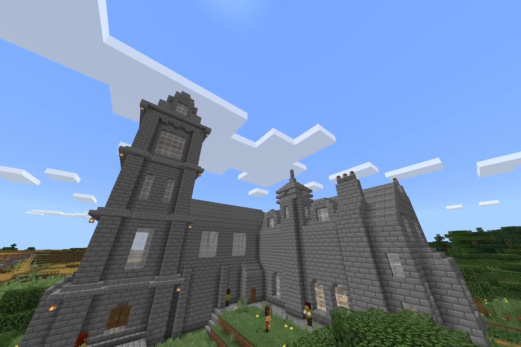 Claire, Fergus and Romain