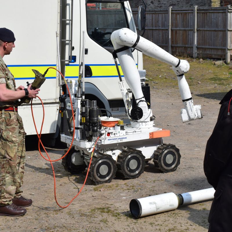 Bomb Disposal Squad delivers spectacular outdoor lecture